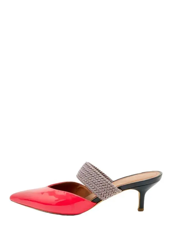 MALONE SOULIERS Maisie Patent Leather Mules - Red