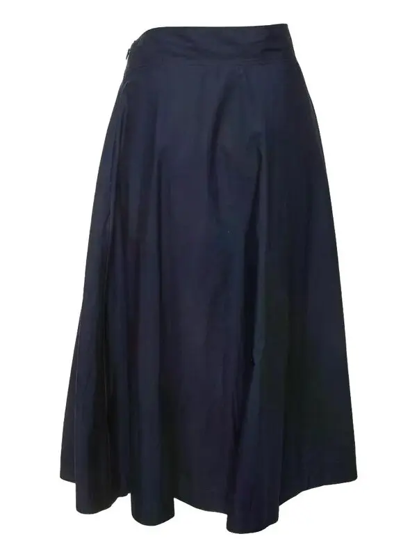 Carolina Herrera Pleated Midi Skirt - Blue
