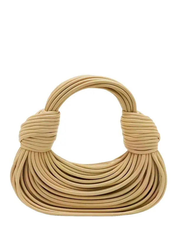 Bottega Veneta Mini Double Knot Leather Tote Bag - Neutrals