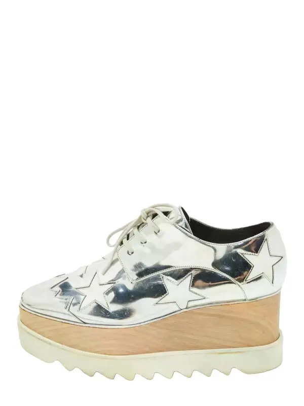 Stella McCartney Elyse Star Platform Sneakers - Silver