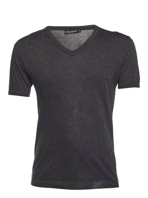 Dolce & Gabbana V-neck T-shirt - Grey