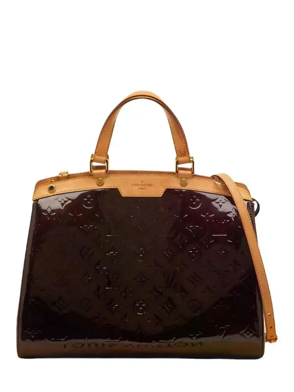 LOUIS VUITTON Brea Monogram Vernis Tote Bag - Brown