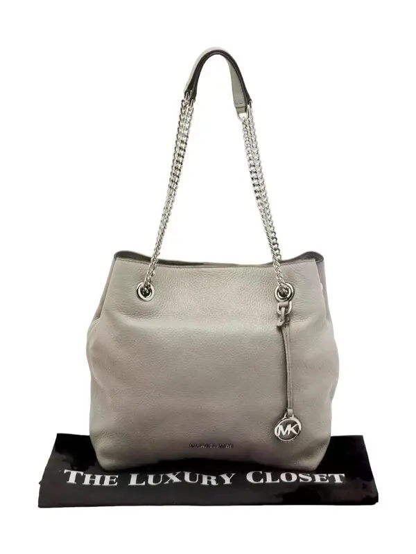 Michael Kors Jet Set Leather Tote Bag - Grey