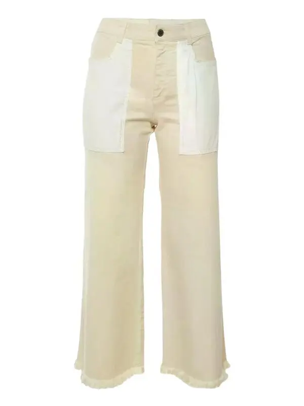 Stella McCartney Frayed Hem Jeans - Neutrals
