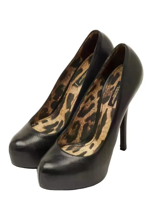 Dolce & Gabbana Platform Leather Pumps - Black