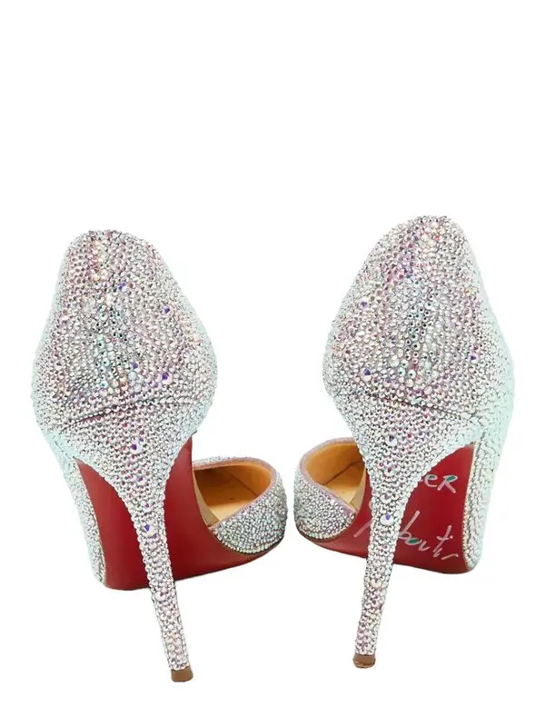 CHRISTIAN LOUBOUTIN Iriza Strass Pumps - Silver