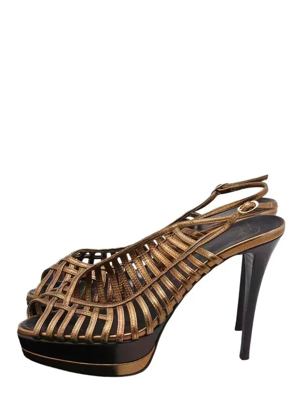 GIUSEPPE ZANOTTI Strappy Platform Sandals - Gold