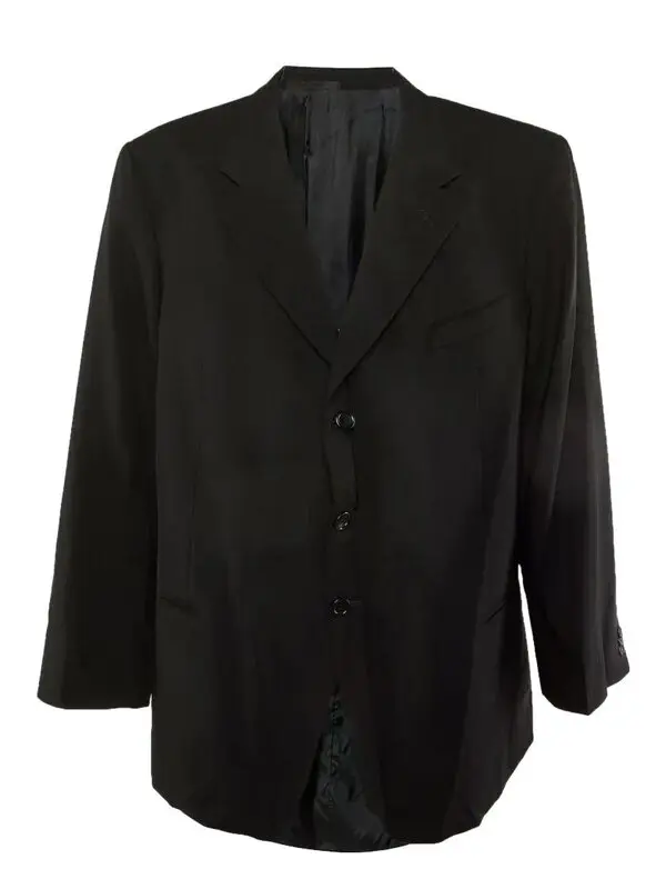 ARMANI Single-breasted Blazer - Black