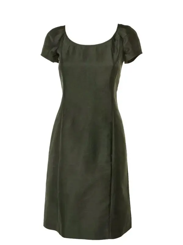 Giorgio Armani Silk Sheath Dress - Grey