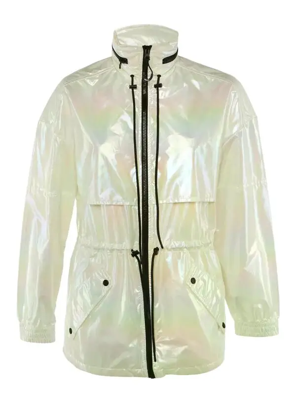 Kenzo Logo-detail Iridescent Jacket - Neutrals