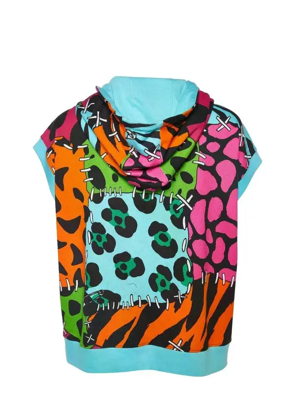 Moschino Sleeveless Hoodie - Blue