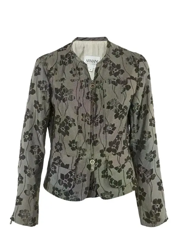 ARMANI Floral Jacquard Jacket - Grey