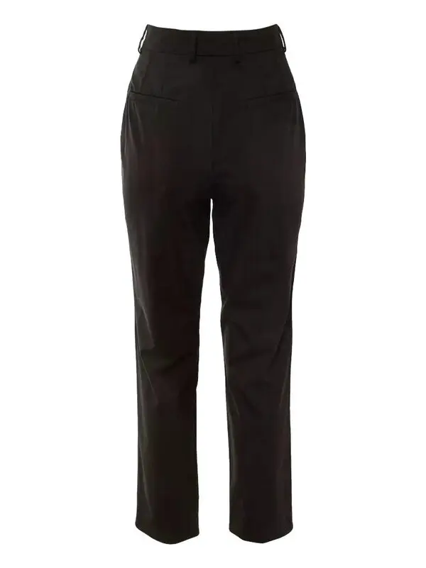 Dolce & Gabbana Tailored Logo Plaque Trousers - Black