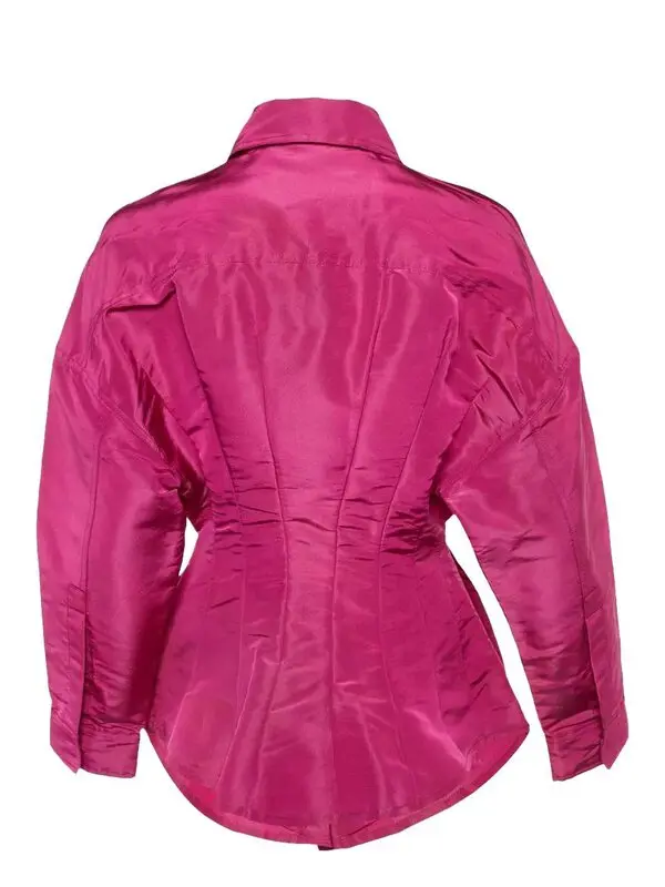 Valentino Garavani Silk Corset Shirt - Pink