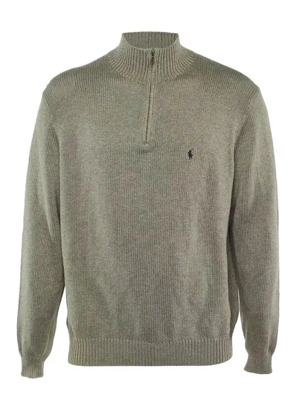Polo Ralph Lauren High-neck Half-zip Sweater - Grey
