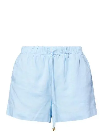 Heidi Klein Linen Beach Shorts - Blu-blu