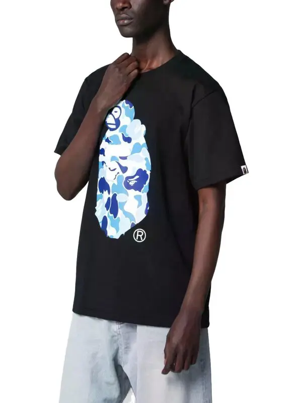 A BATHING APE Abc Camo Milo T-shirt - Black