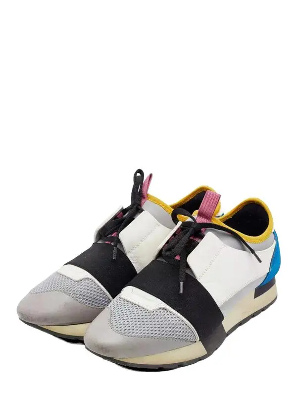 Balenciaga Race Runner Lace-up Sneakers - Grey