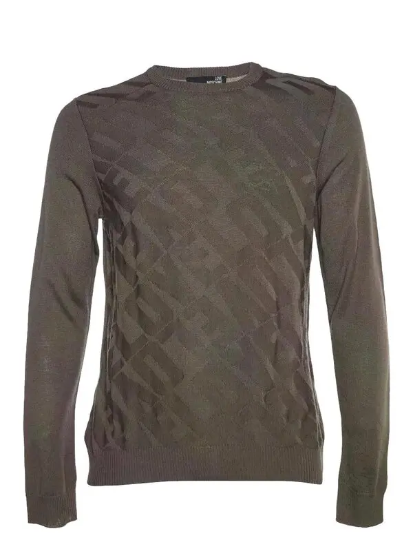 Moschino Patterned Knit Sweater - Brown