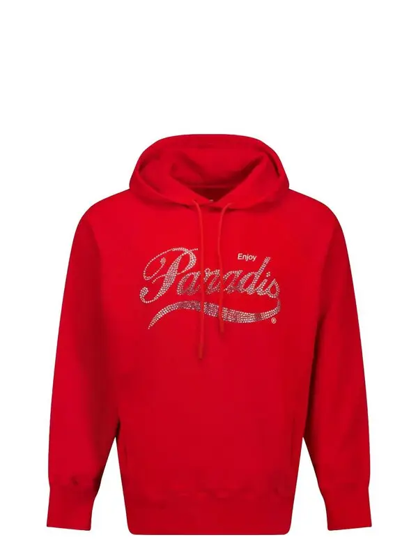 3.PARADIS Coca-cola Embellished Hoodie - Red
