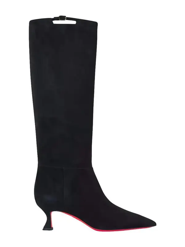 Santoni Pointed-toe Buckled Boots - Black
