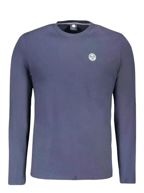 NORTH SAILS Long-sleeve Logo-patch T-shirt - Blue