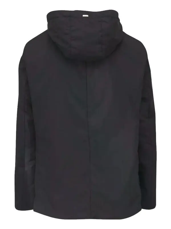 Herno Hooded Notched Lapel Jacket - Black