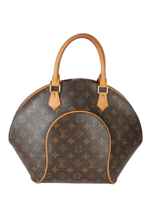 LOUIS VUITTON Vintage Monogram Canvas Ellipse Mm Top Handle Bag - Brown