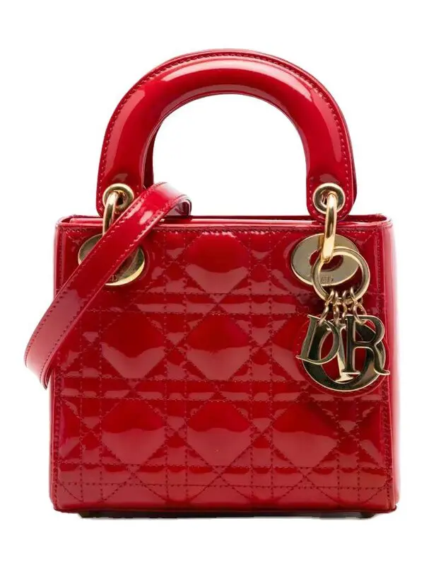 Dior Mini Lady Satchel - Red