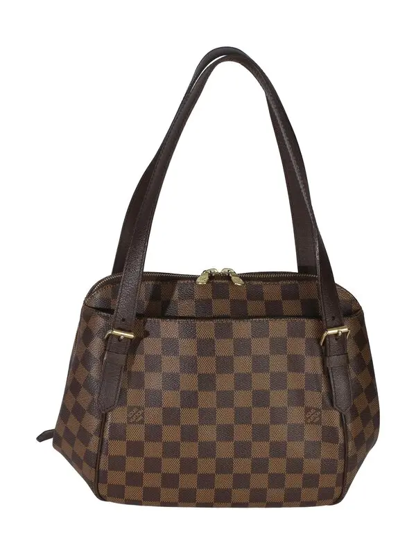 LOUIS VUITTON Damier Ebene Canvas Belem Mm - Brown