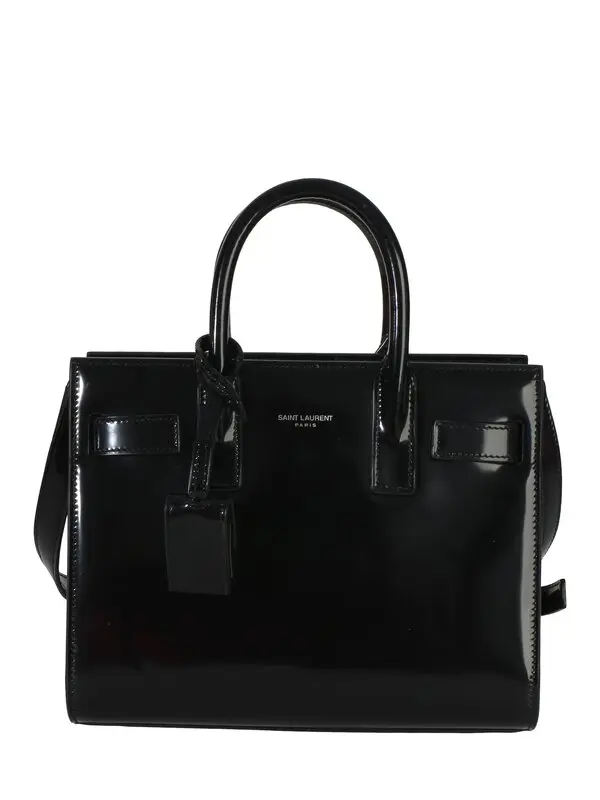 Saint Laurent Patent Nano Sac De Jour - Black