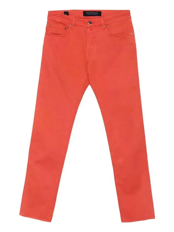 HANDPICKED Ravello Logo-patch Jeans - Orange