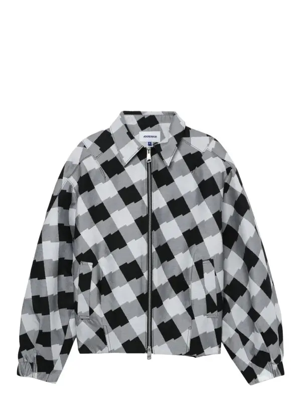 ADER ERROR Plaid Zip-up Casual Jacket - Gray