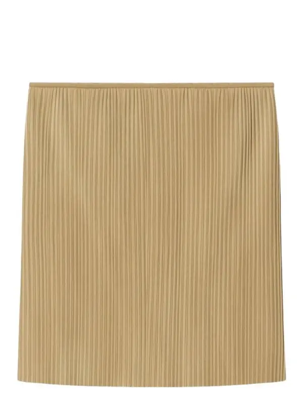 Nanushka Pleated Mini Skirt - Nude