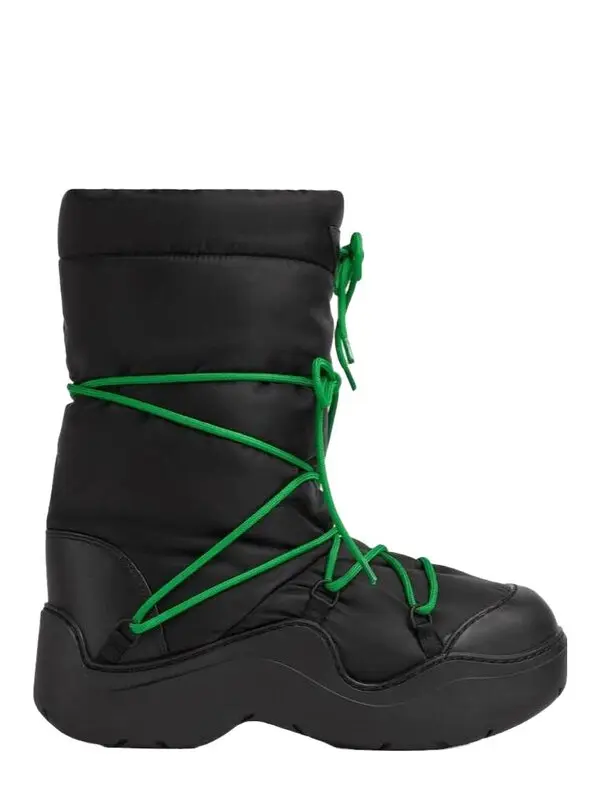 Bottega Veneta Logo Lace-up Boots - Black