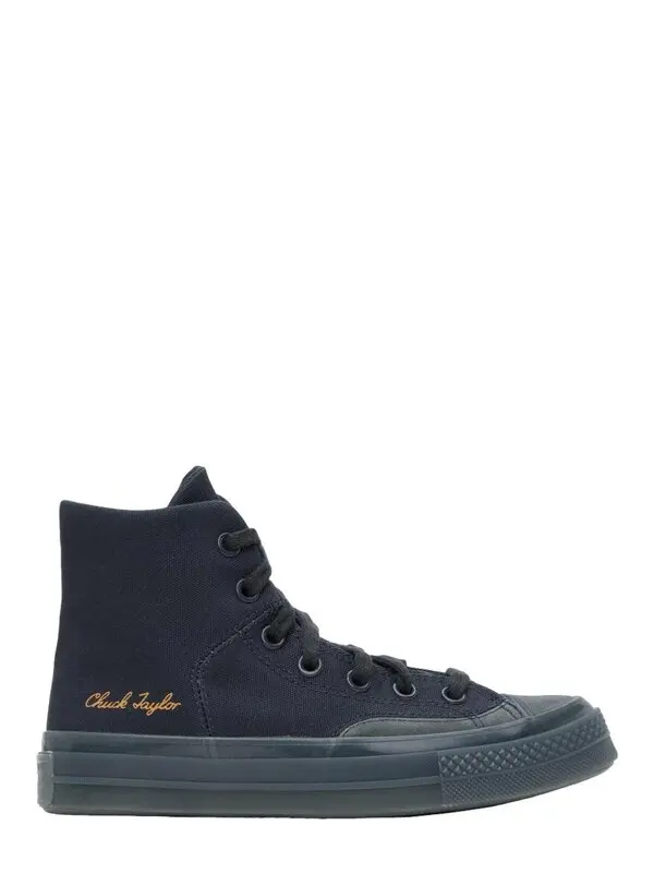 CONVERSE Round Head Lace High-top Casual Sneakers - Black