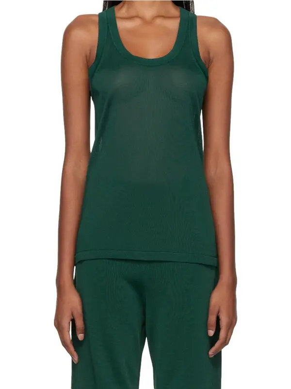 Studio Nicholson Semi-transparent Knitted Vest - Balsam Color