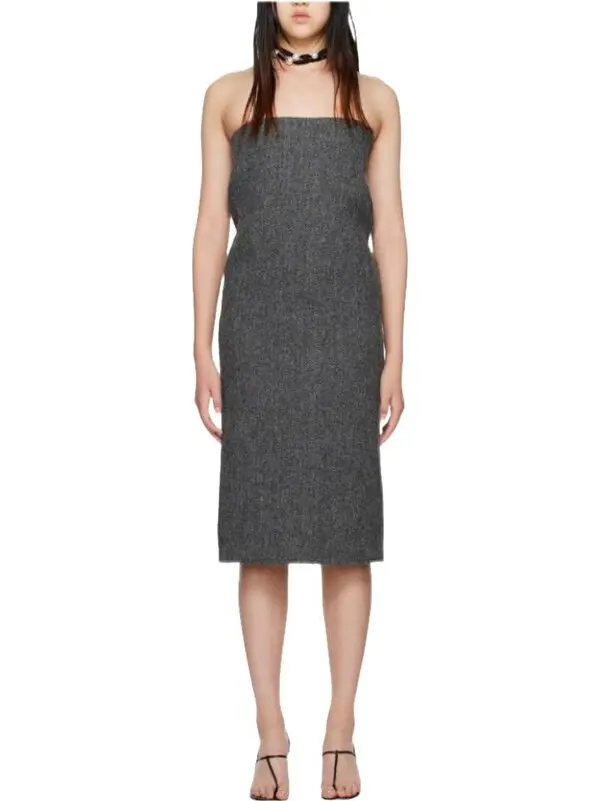We11Done Logo Dress - Black