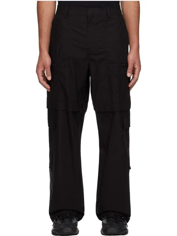 JUUN.J Slit Trousers - Black