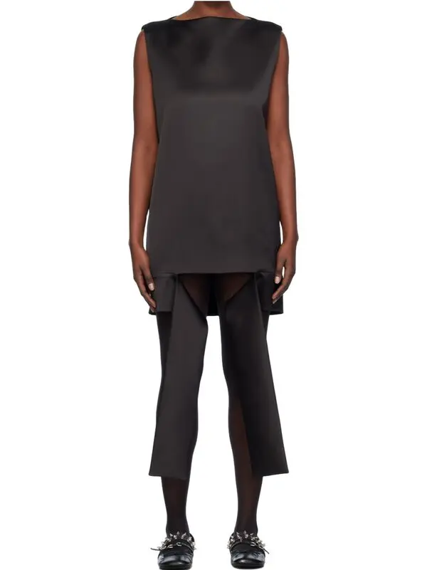We11Done Strap Mini Dress - Black