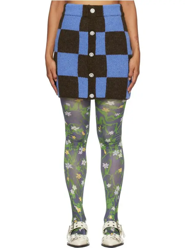 Stine Goya Checkered Knit Mini Skirt - Multicolor