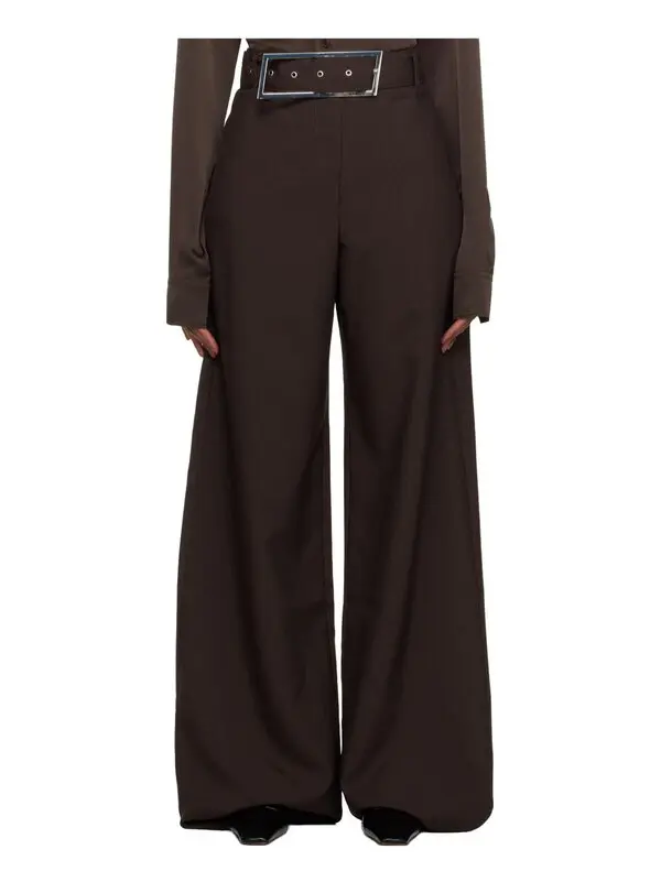 16Arlington Buckle Belt Casual Pants - Black