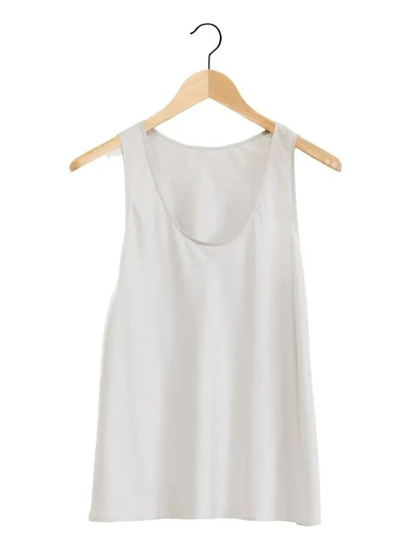 LEMAIRE Sleeveless Scoop Neck Top - White