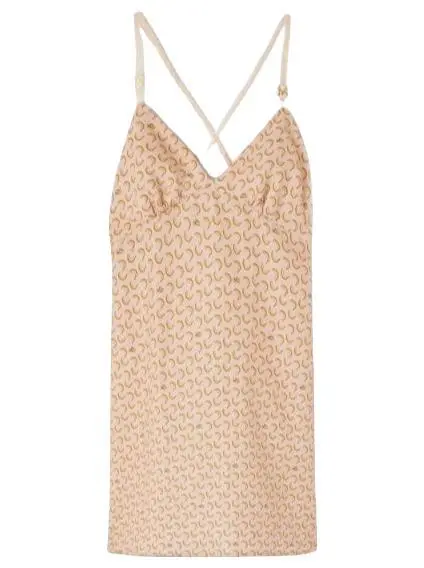 Palm Angels Banana Graphic-print Mini Dress - Nude