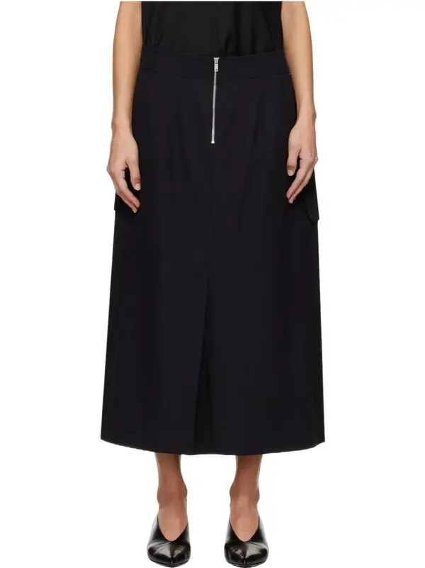 Studio Nicholson Midi Skirt - Black