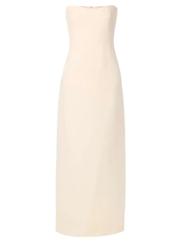 Gabriela Hearst Tube Top Maxi Dress - Ivory