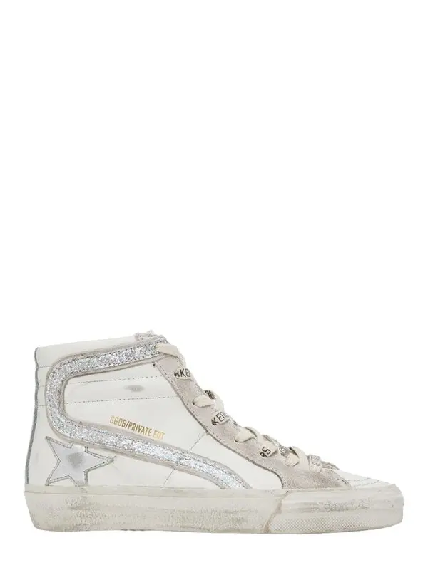 GOLDEN GOOSE Side Logo High-top Sneakers - White