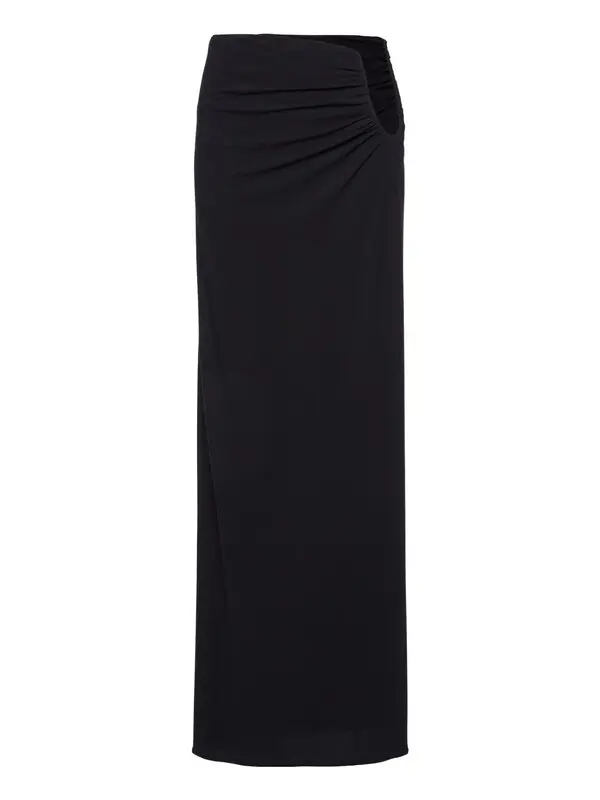Magda Butrym Extra-long Waist-lifting Skirt - Black