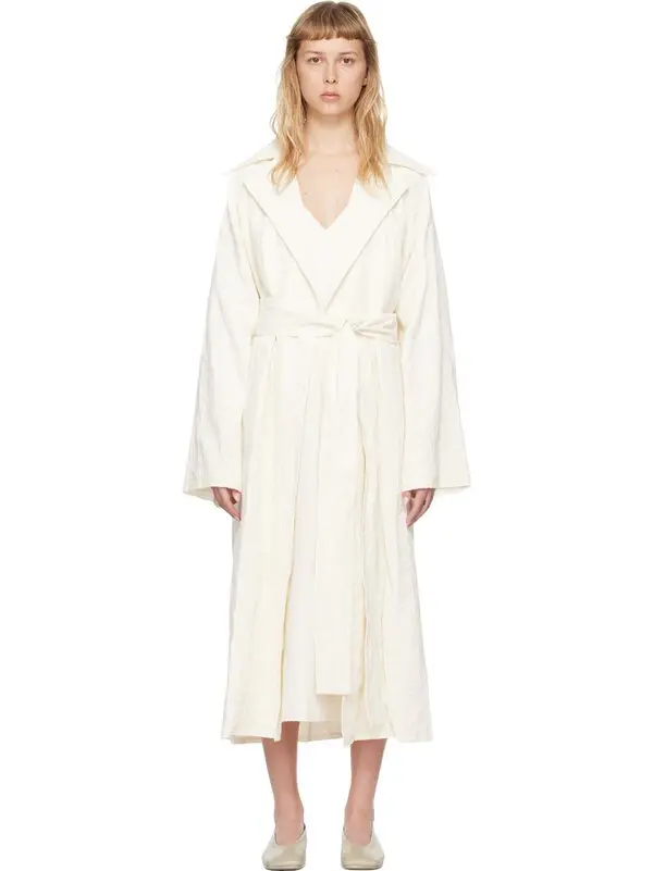 QUIRA Duster Coat - Off-white