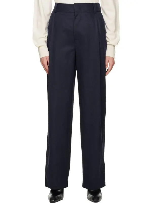 We11Done Logo Casual Pants - Black